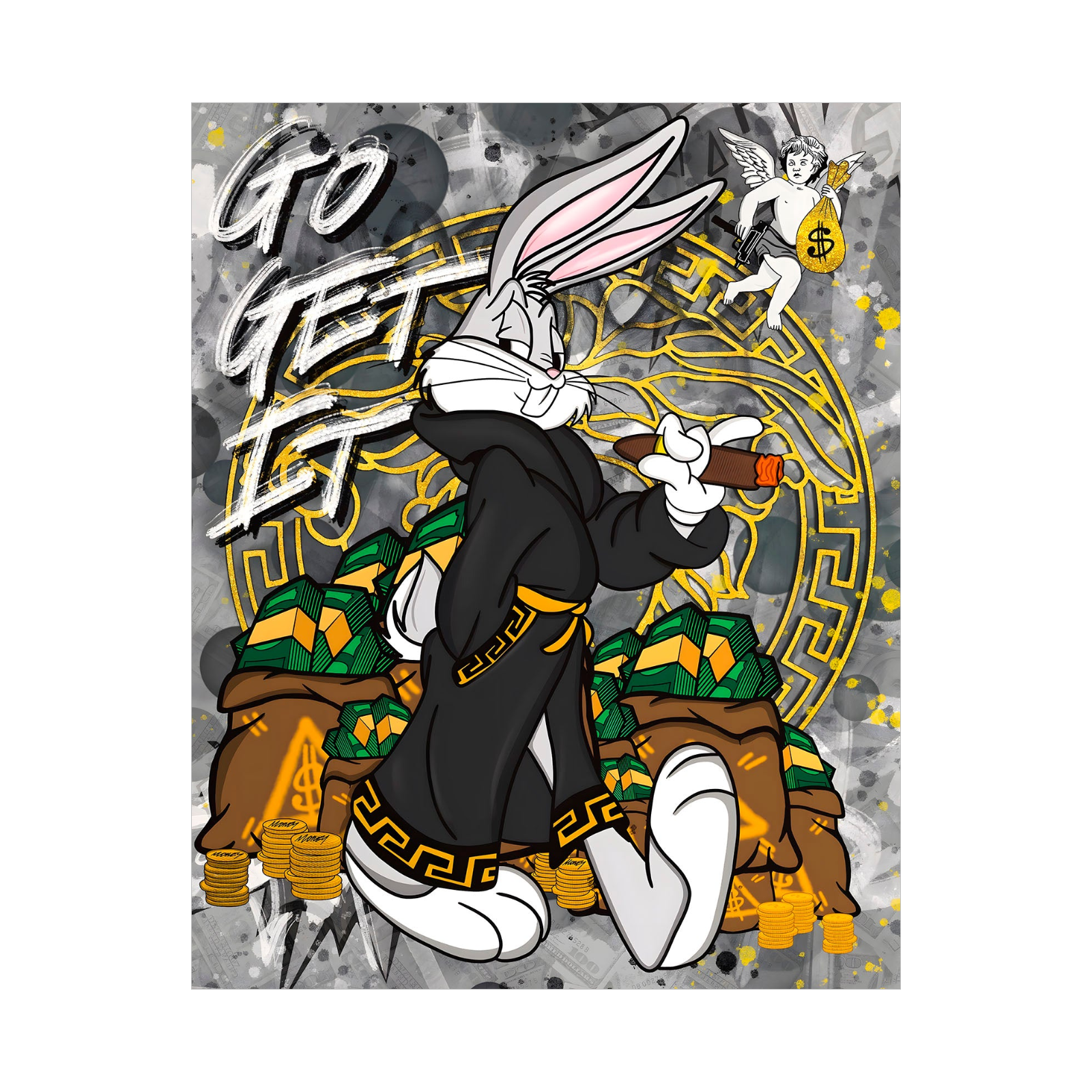 Bugs Bunny – Go Get It Pop Art - Umetnička slika na platnu NS Canvas Shop