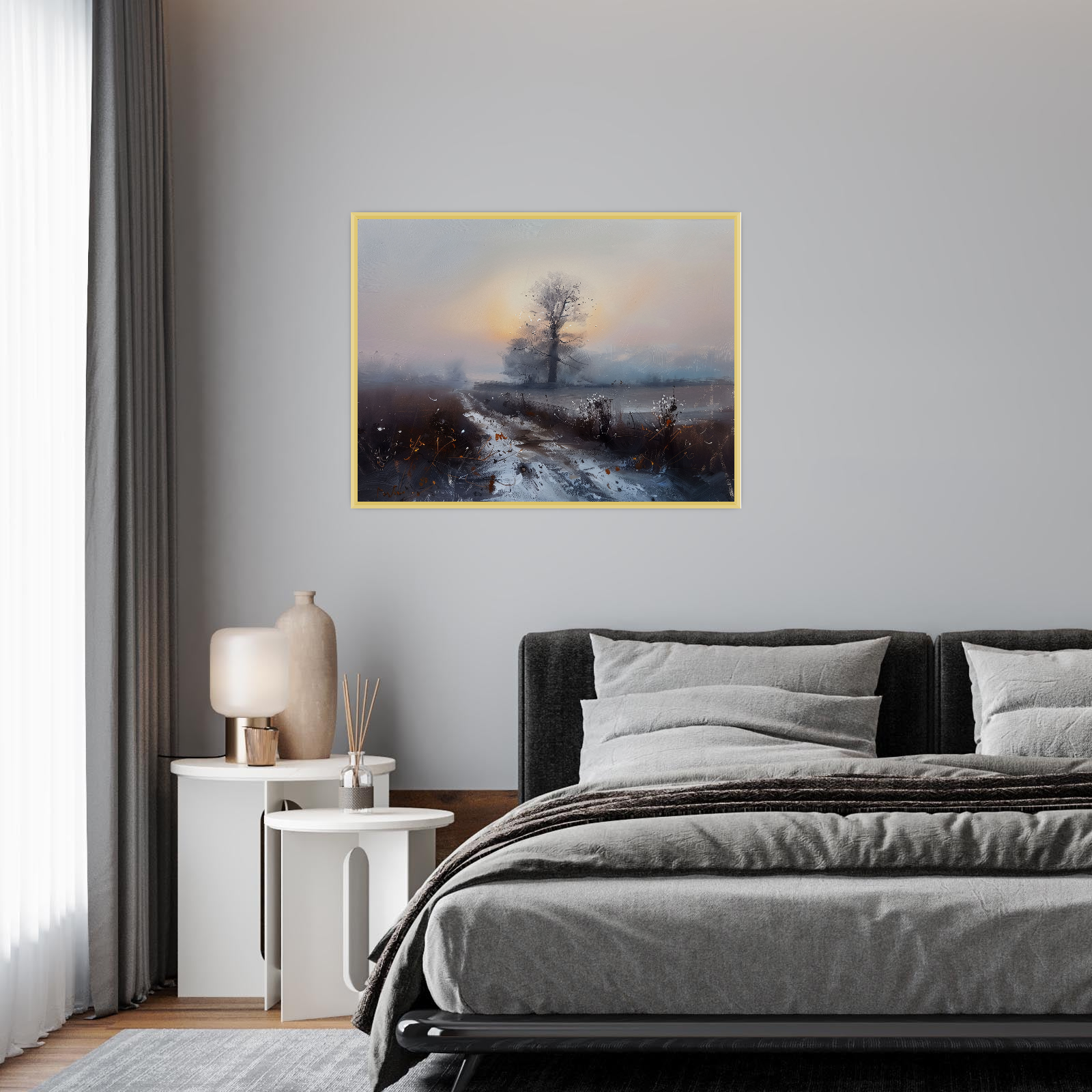 Maglovito jutro - Umetnička slika na platnu NS Canvas Shop