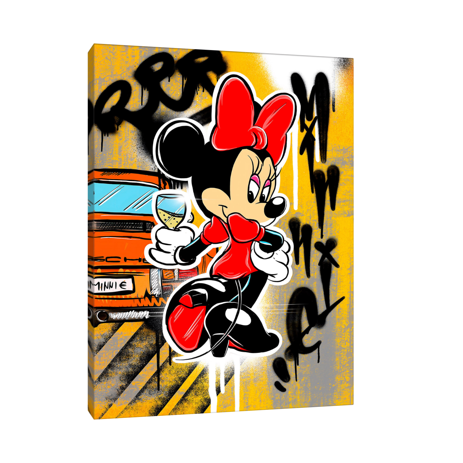 Minnie Drive – Pop Art Diva - Umetnička slika na platnu NS Canvas Shop