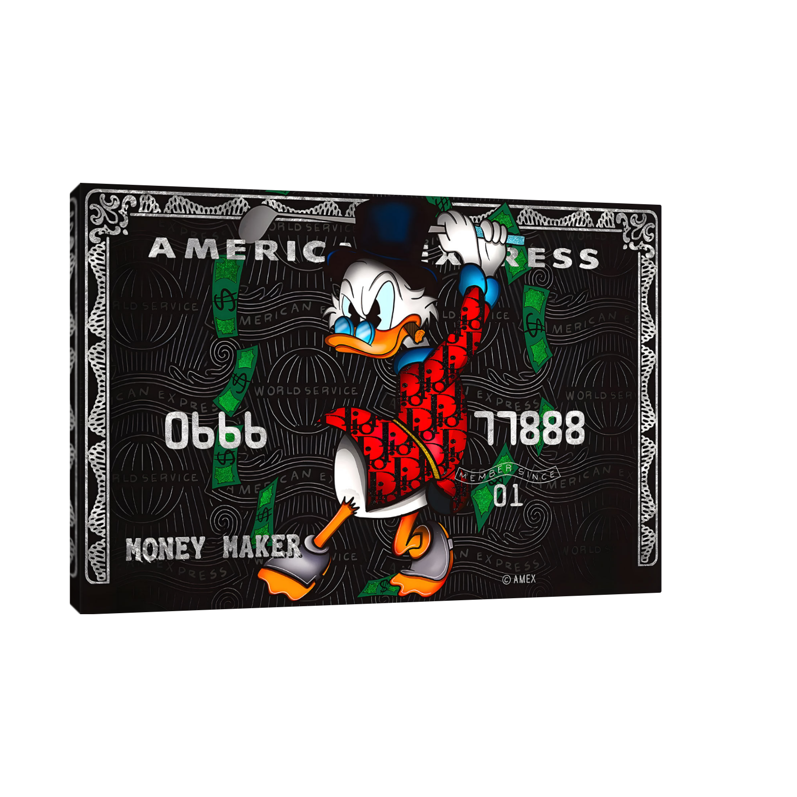 Money Maker – American Express Pop Art - Umetnička slika na platnu NS ...