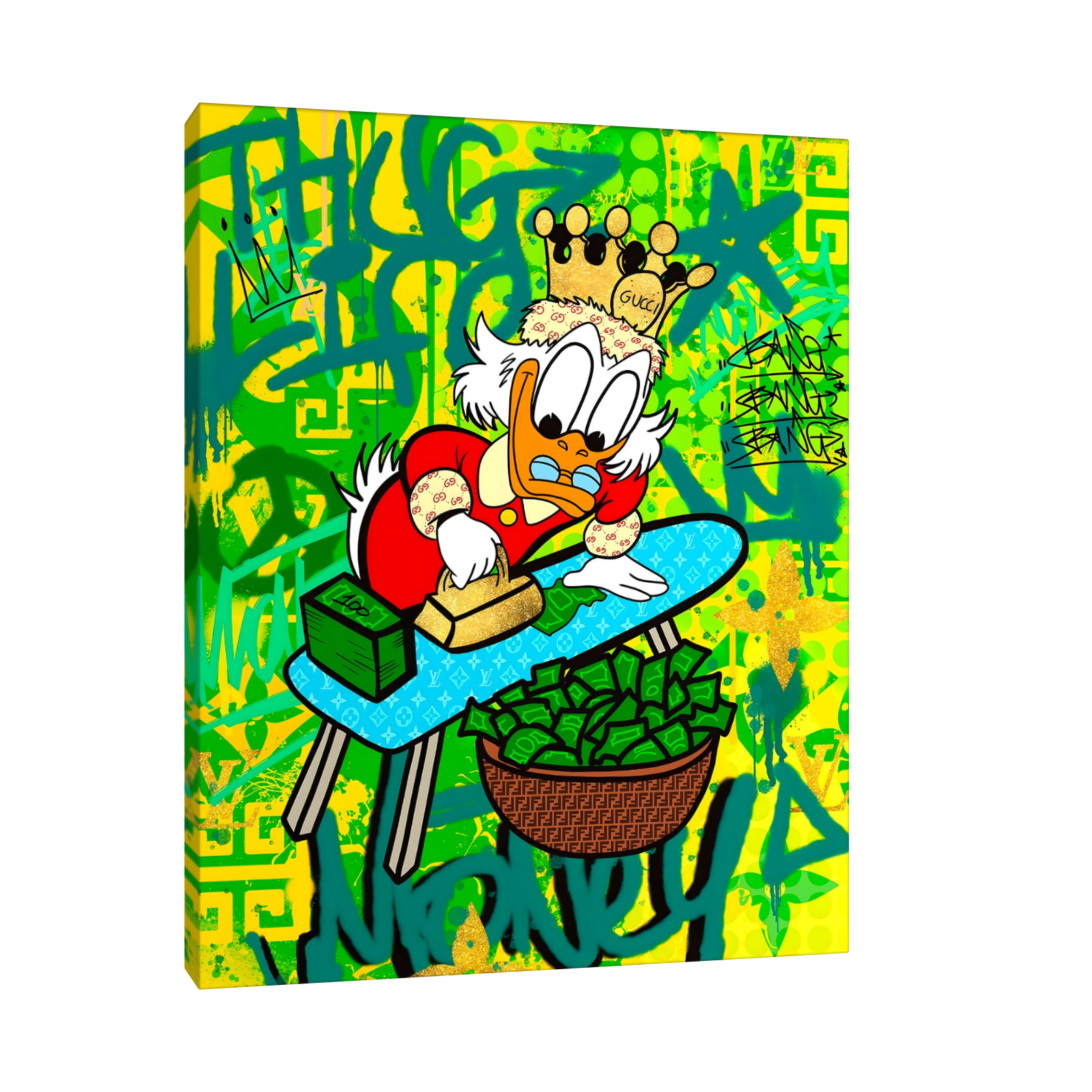 Scrooge McDuck – Thug Life Money Pop Art - Umetnička slika na platnu NS ...